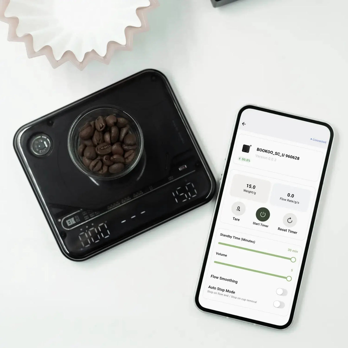 BOOKOO Themis Ultra coffee scale Bluetooth Espresso Scale with Timer ...