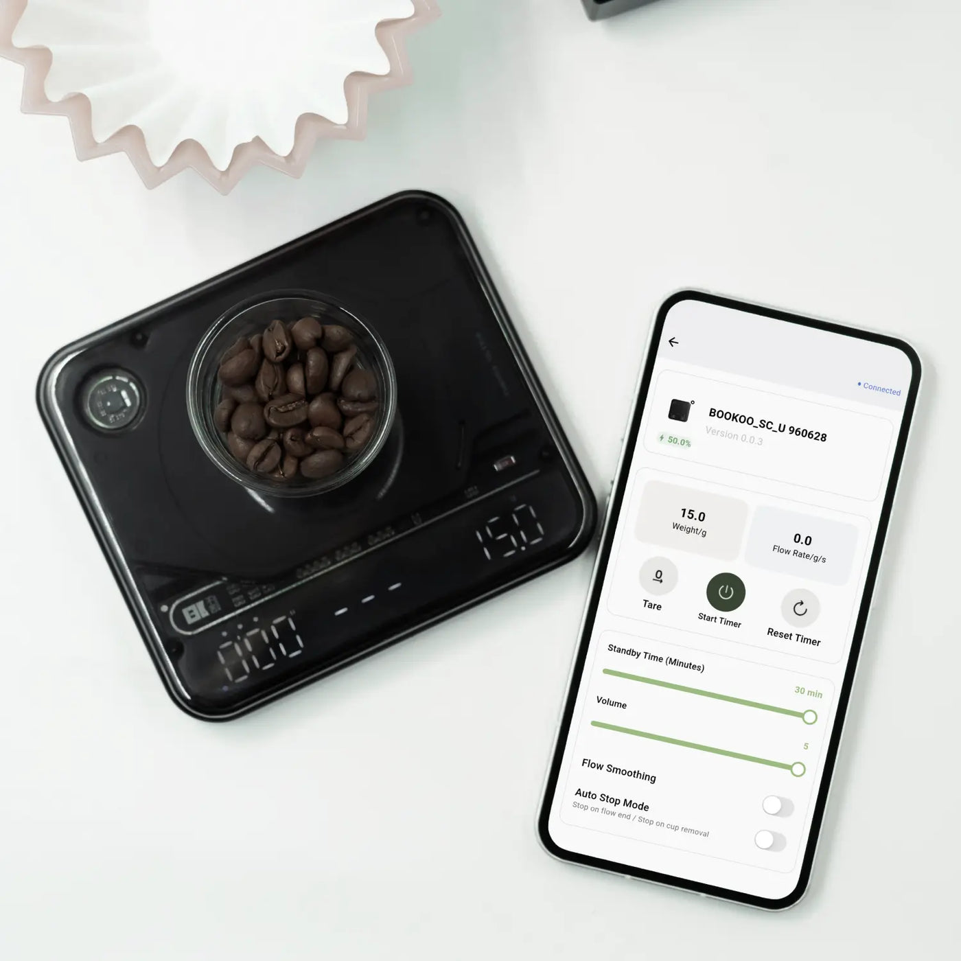 BOOKOO Themis Ultra Coffee Scale | IP67 Waterproof, 0.1g Precision ...